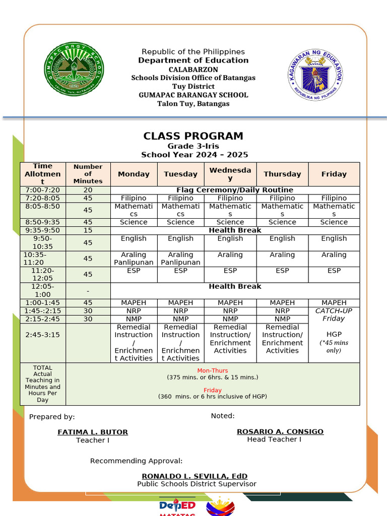 G3 CLASS PROGRAM Recalibrated | PDF | Public Administration | Government