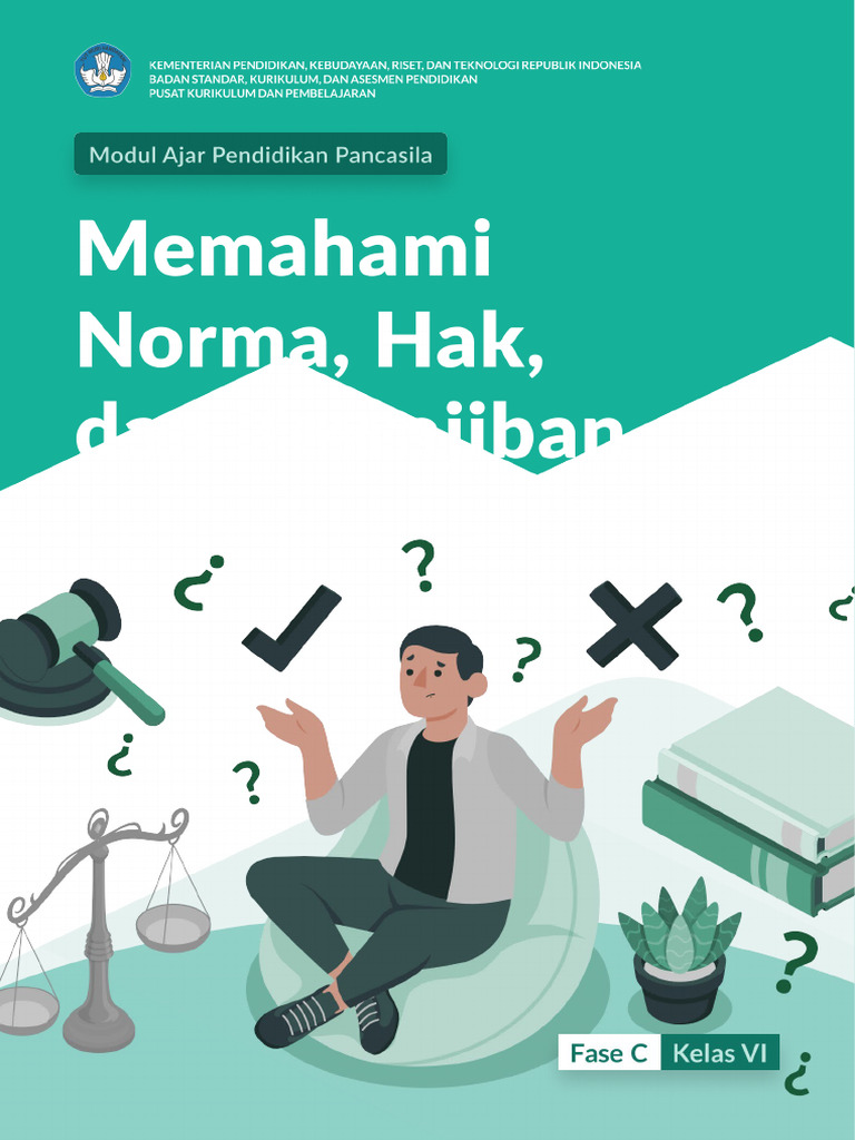 Modul Ajar Pendidikan Pancasila - Memahami Norma, Hak, Dan Kewajiban - Fase C | PDF