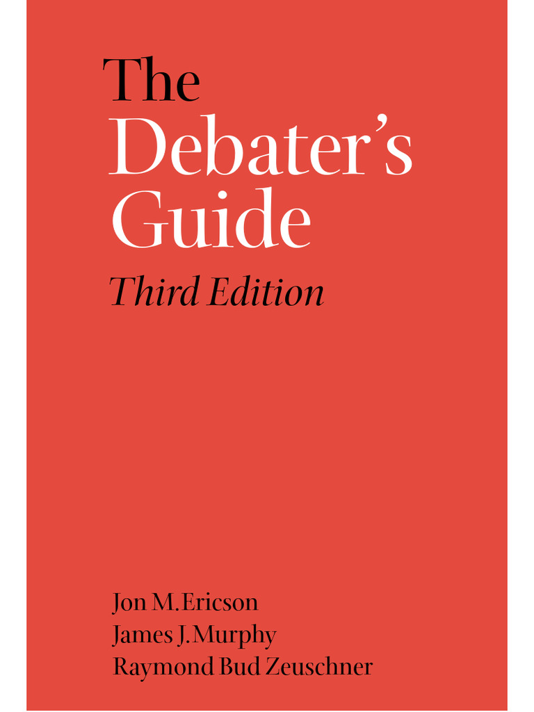 The Debater's Guide | PDF