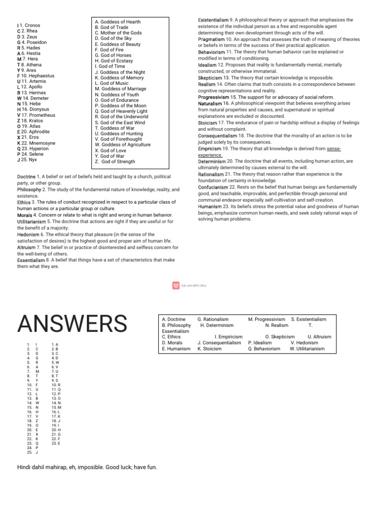 Greek and Mythology Drill | PDF