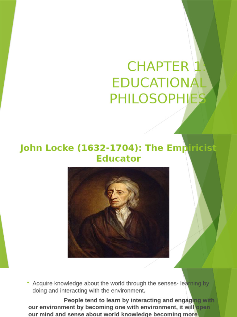 CHAPTER 1 Educational Philosophies | PDF