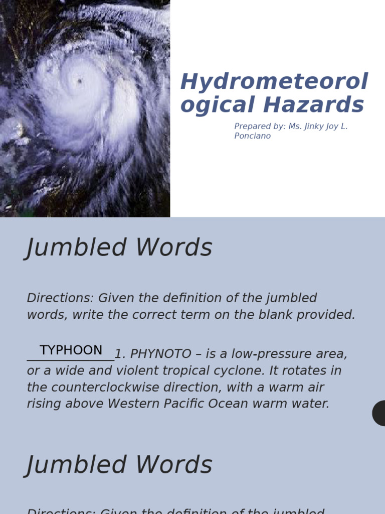 Hydrometeorological Hazards | PDF