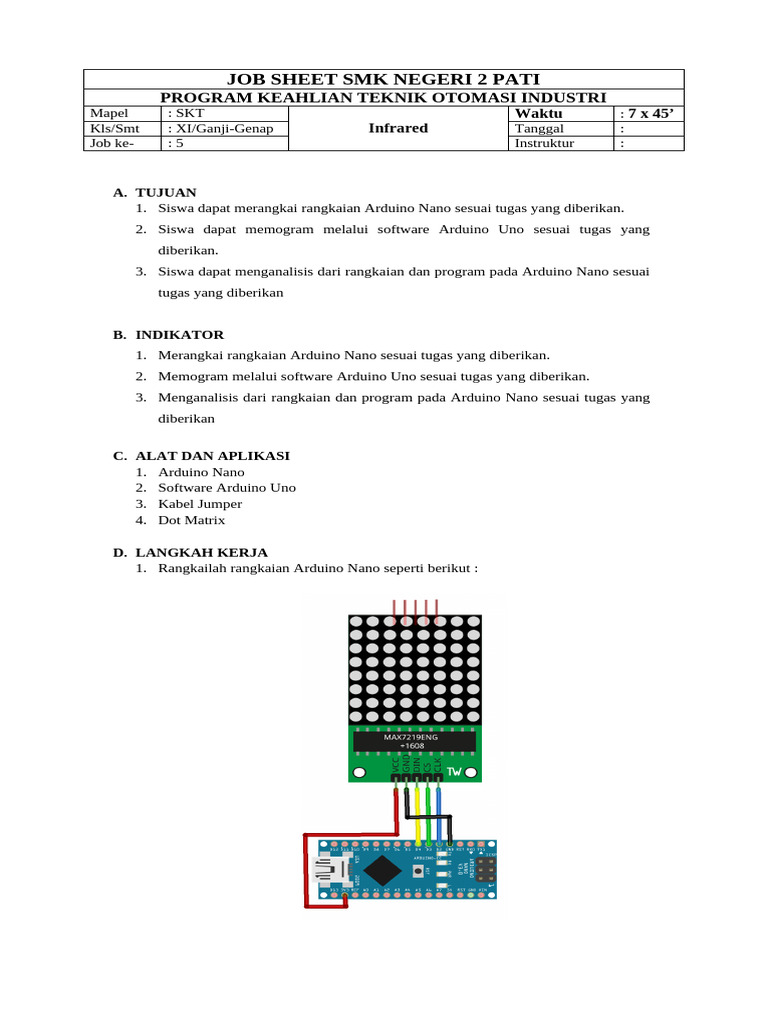 JOB SHEET 5 (Matriks) | PDF