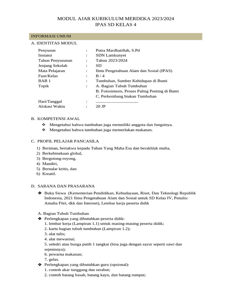 IPAS BAB 1 EDIT | PDF