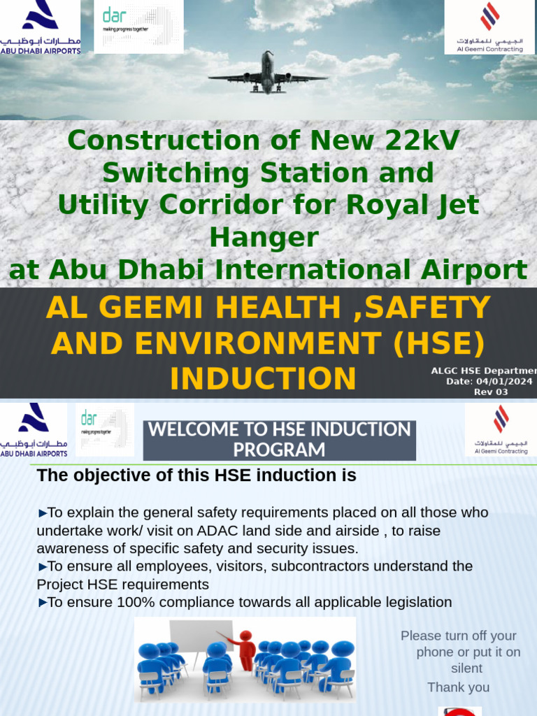 Algc Project Hse Induction - Adac Project Rev3 | PDF