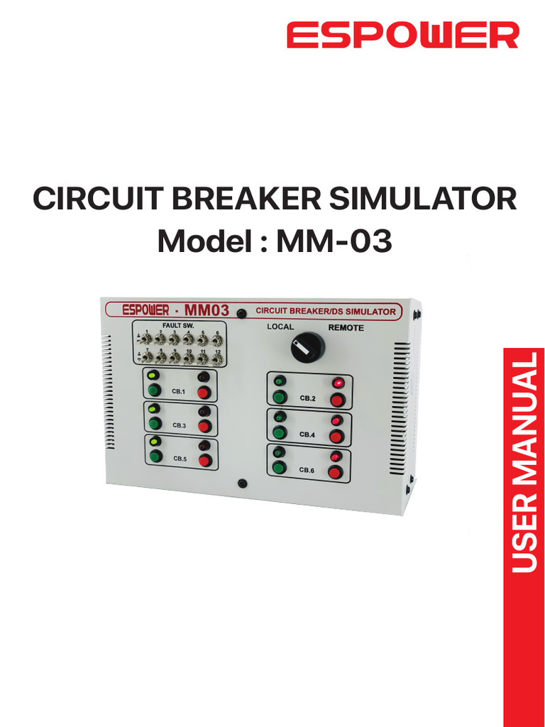 Circuit Breaker Simulator MM03 Manual | PDF