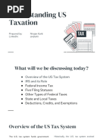 U.S. Taxation Overview and Key Concepts | PDF | Taxation In The United ...