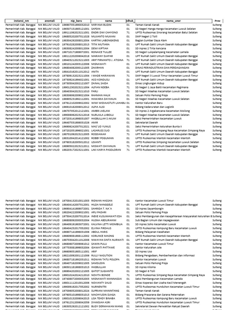 Nik Tidak Valid | PDF