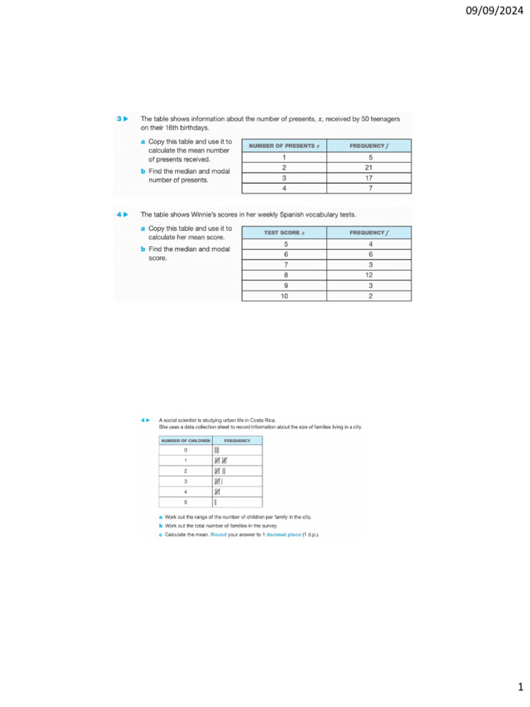 Averages Questions | PDF