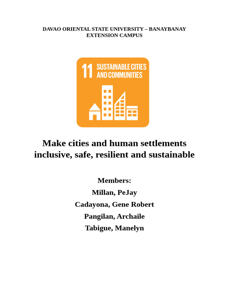 SDG 11 (Group 9) | PDF