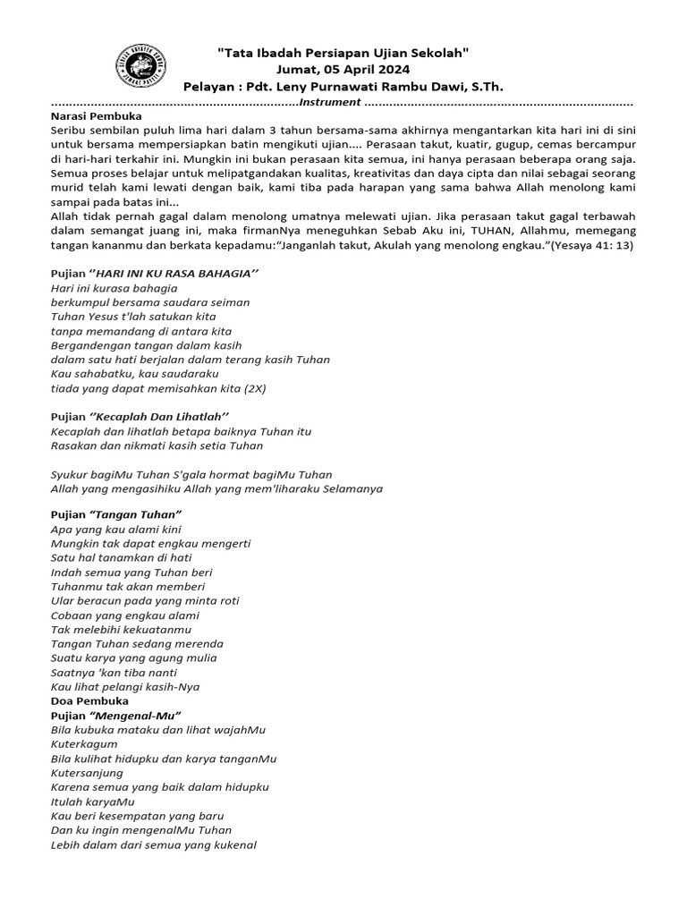 IBADAH REFLEKTIF 2 | PDF