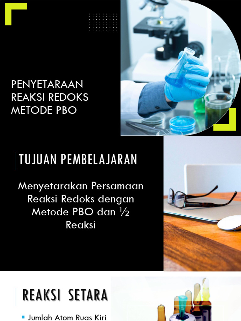 Penyetaraan Reaksi Redoks Pbo | PDF