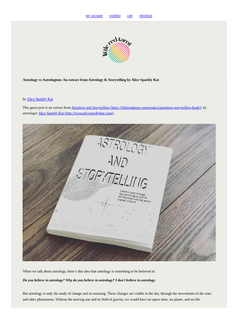 Astrology Vs Astrologism, by Alice Sparkly Kat - Little Red Tarot | PDF