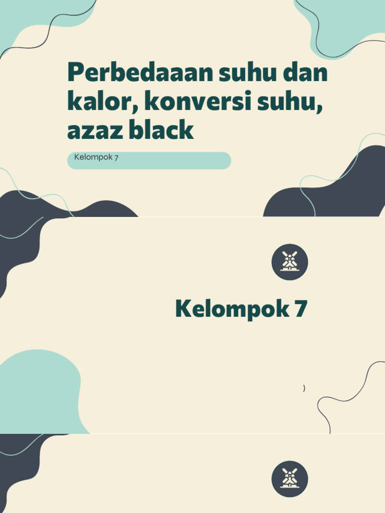 Kelompok 7 Materi Suhu Dan Azas Black | PDF