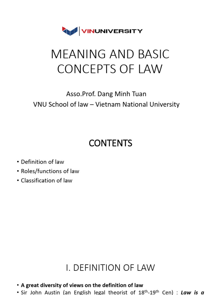 Understanding Law: Definitions & Functions | PDF | Morality | Damages