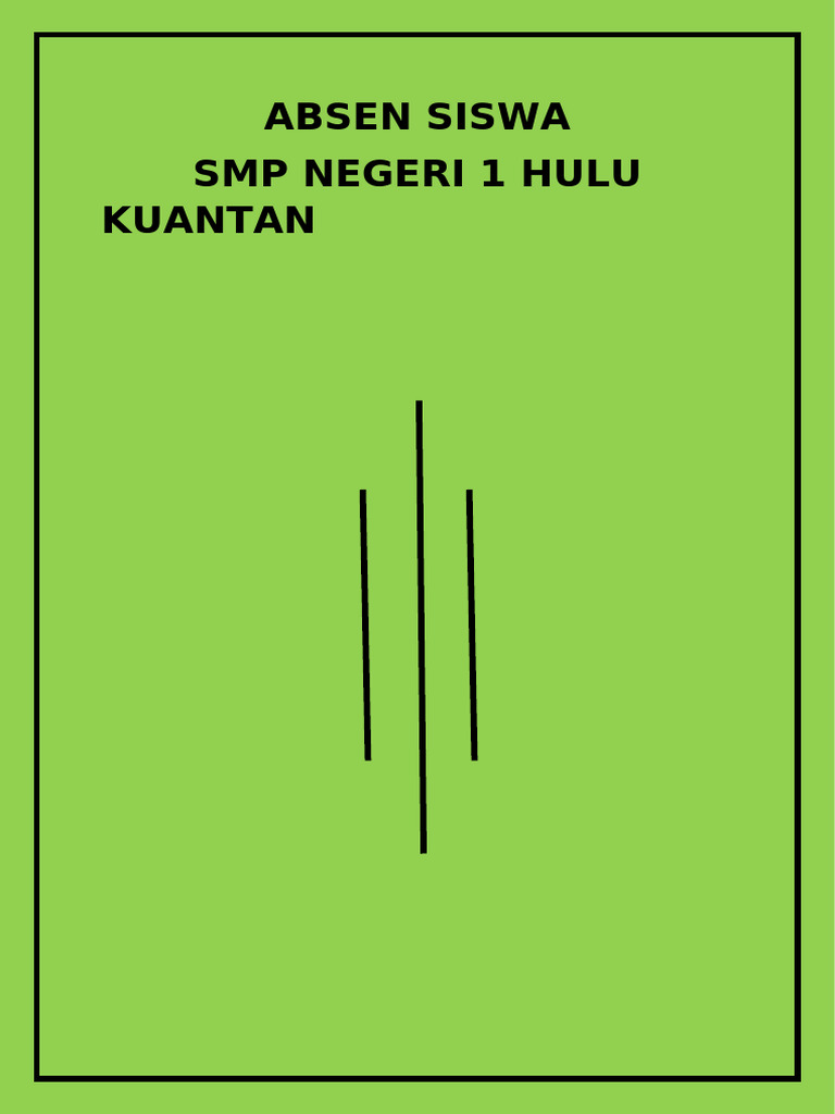 Cover Absen Siswa | PDF