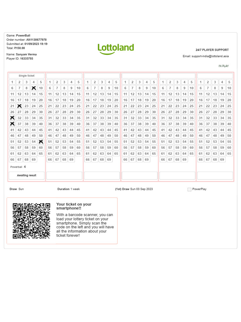 Lottoland Ticket Sample | PDF | Human–Computer Interaction | Computing