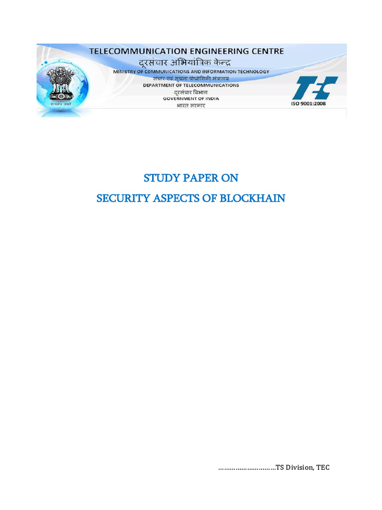 Security Aspects of Blockchain | PDF