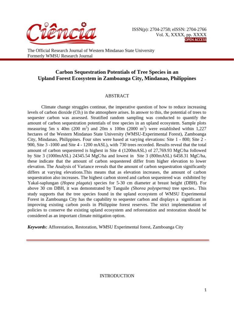 Carbon Sequestration | PDF
