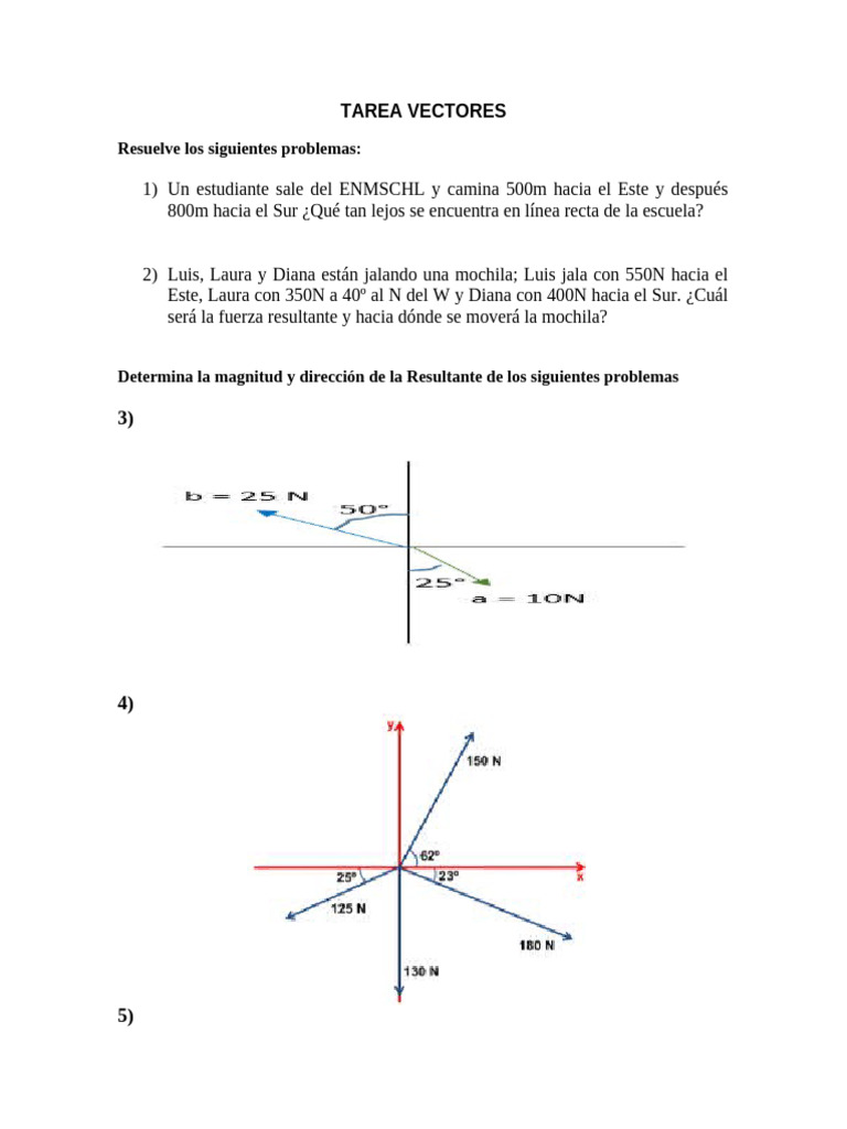 Tarea Vectores | PDF