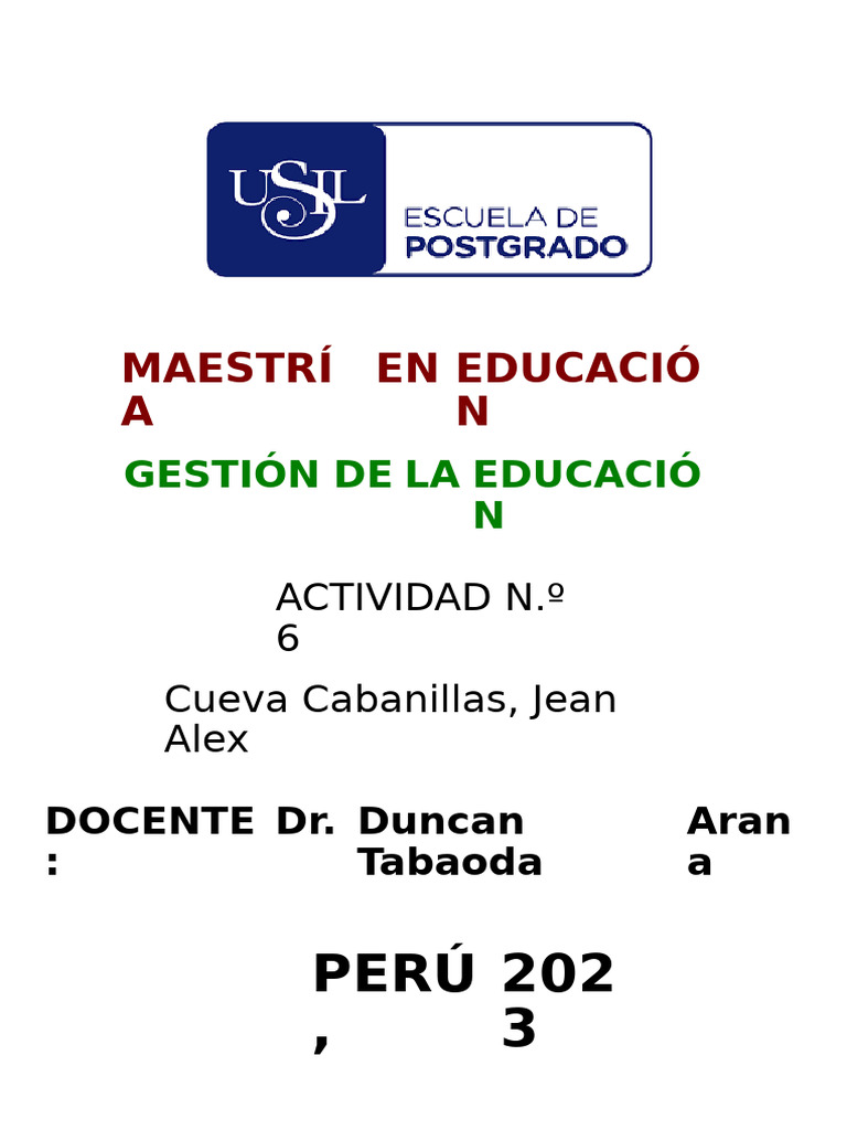Actividad - 6 - Cueva Cabanillas - Jean Alex | PDF