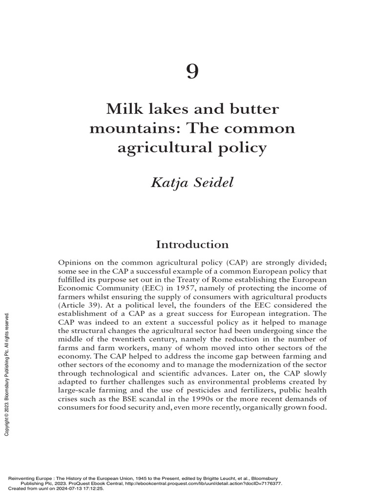 Reinventing Europe The History of The European Uni... - (9 Milk Lakes ...