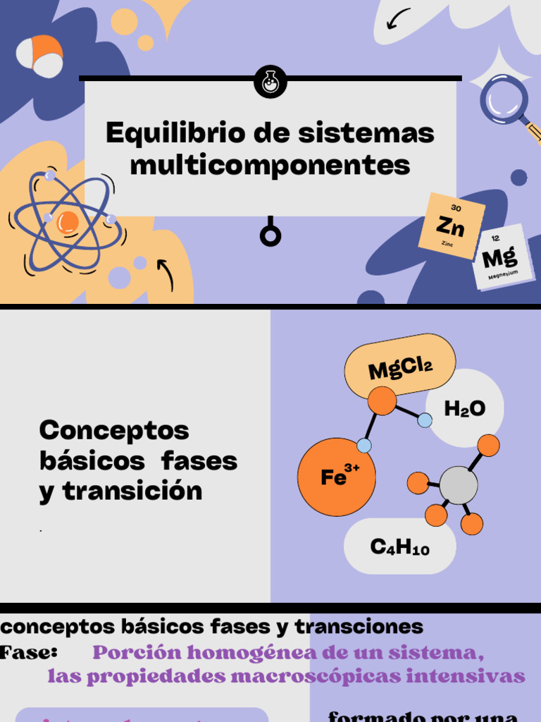 Equilibrio de Sistemas Multicomponentes | PDF