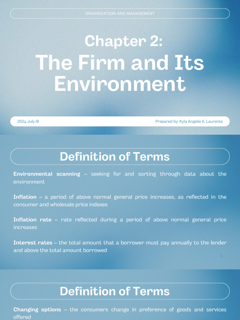 Lesson 2 The Firm and Its Environment | PDF | Partnership | Business