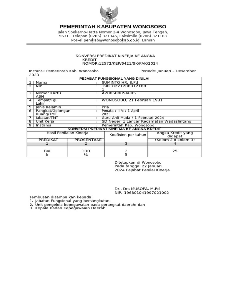 PAK Konversi 23 Bahan | PDF