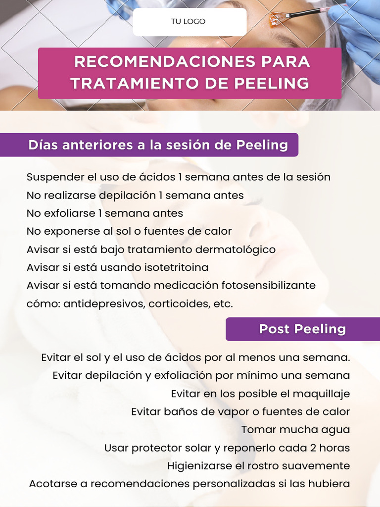Recomendaciones Para Peeling | PDF