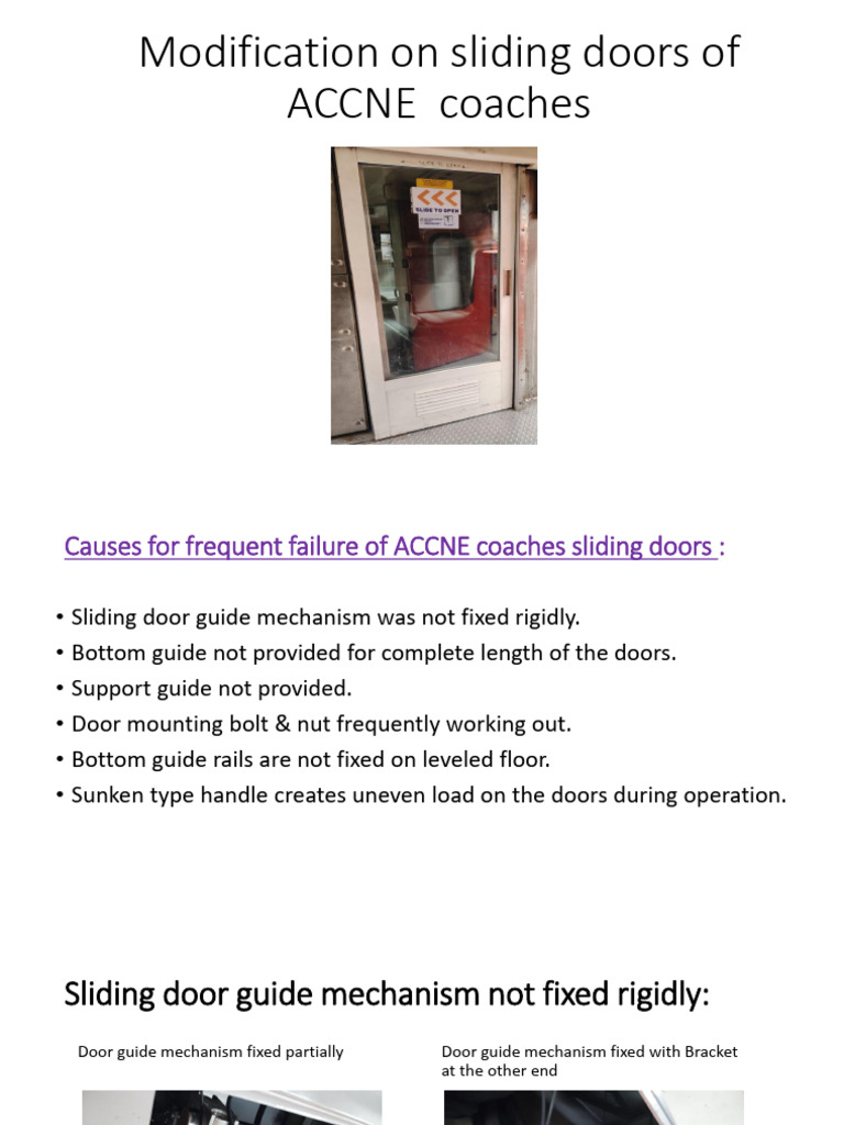 ACCNE Sliding Door Modification | PDF