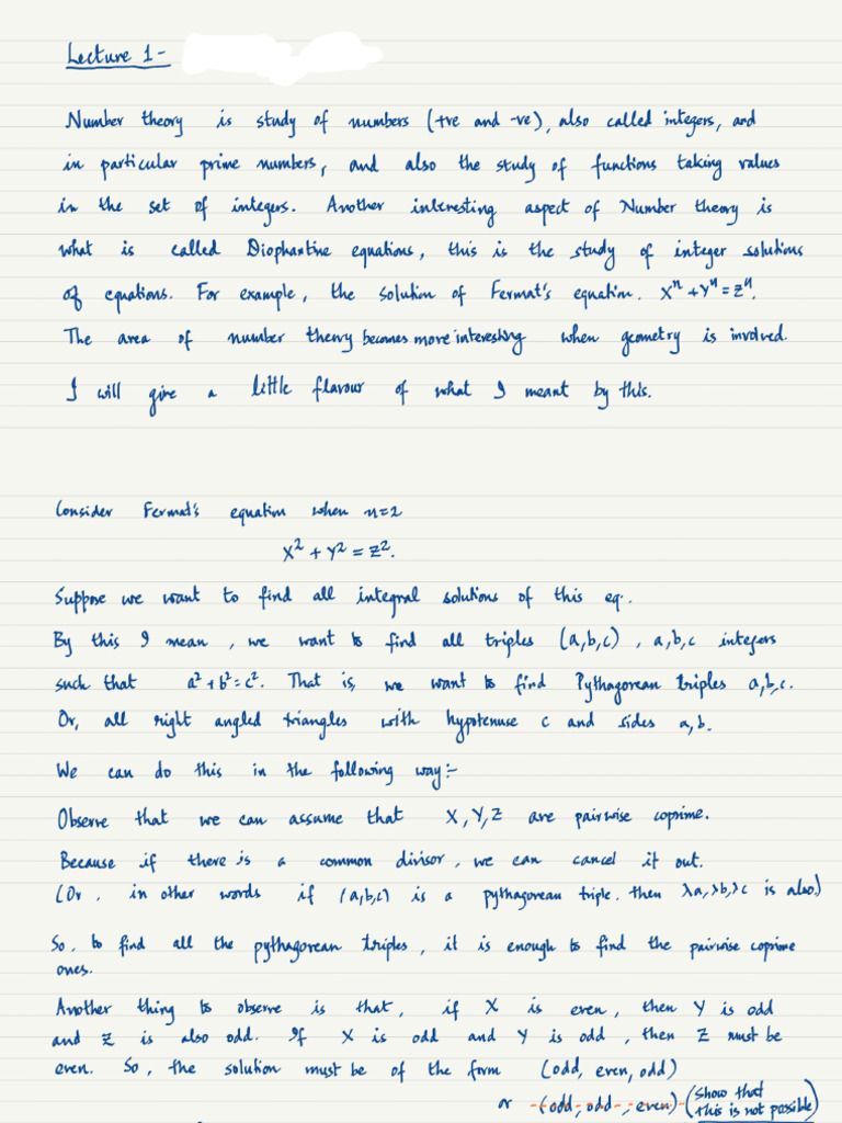 Number Theory 1 | PDF