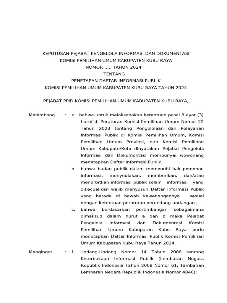 Draf SK Ppid - Dip | PDF