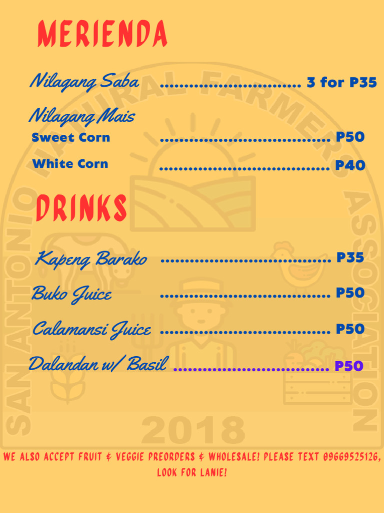 BGC Menu Ver 3 | PDF