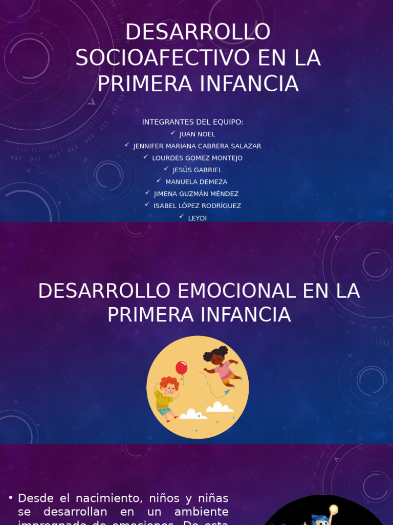 Desarrollo Socioafectivo en La Primera Infancia | PDF
