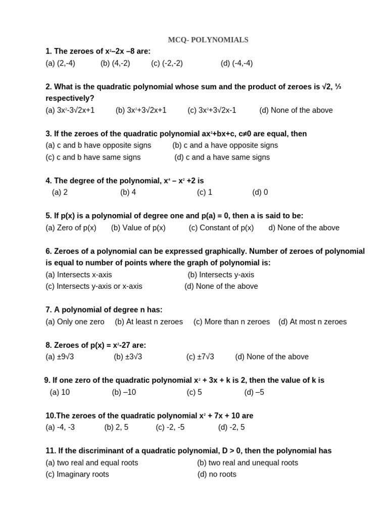 MCQ Chp2 | PDF