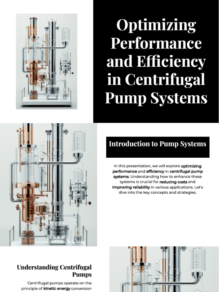 Slidesgo Optimizing Performance and Efficiency in Centrifugal Pump Systems 20240821223729QLHN | PDF