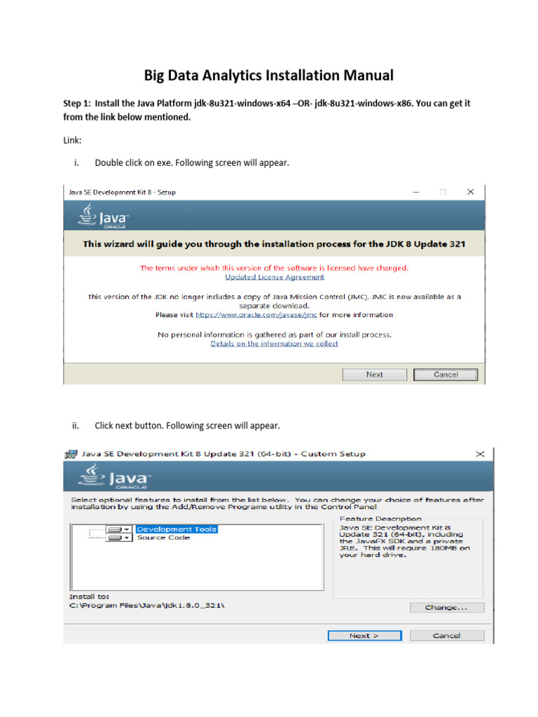 Big Data Analytics Installation Manual | PDF