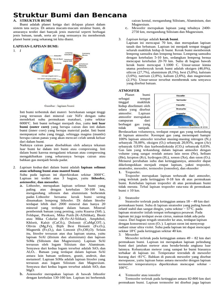 MODUL STRUKTUR BUMI IPA 9 | PDF