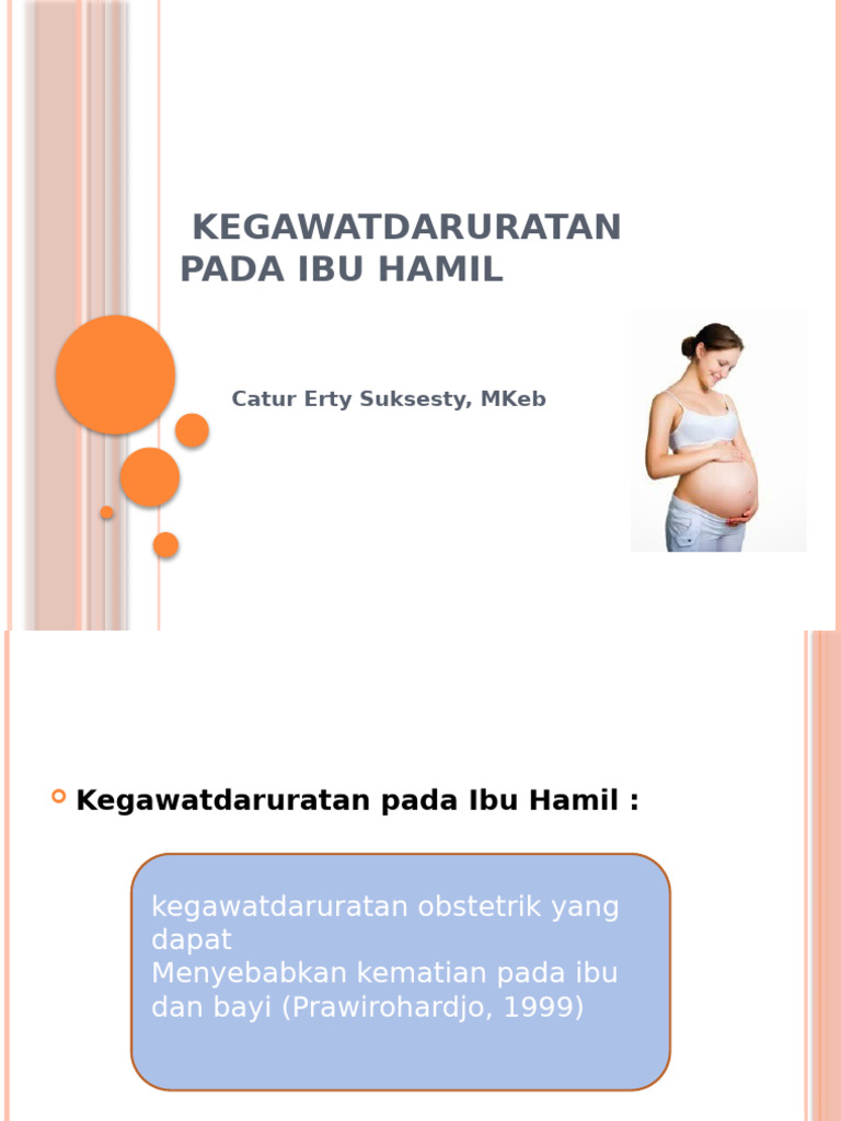 KEGAWATDARURATAN Ibu Hamil | PDF