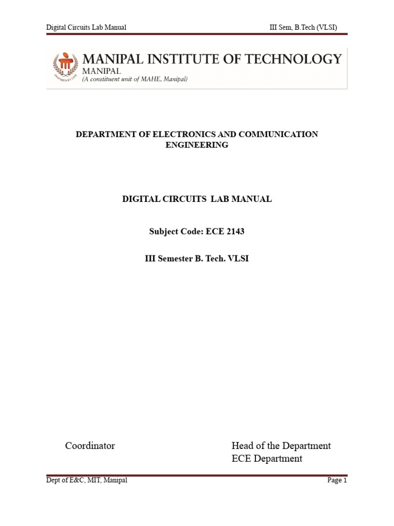 DC Lab Manual 2024 - Final | PDF