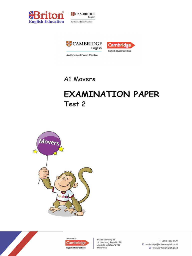 Movers Test 2 | PDF