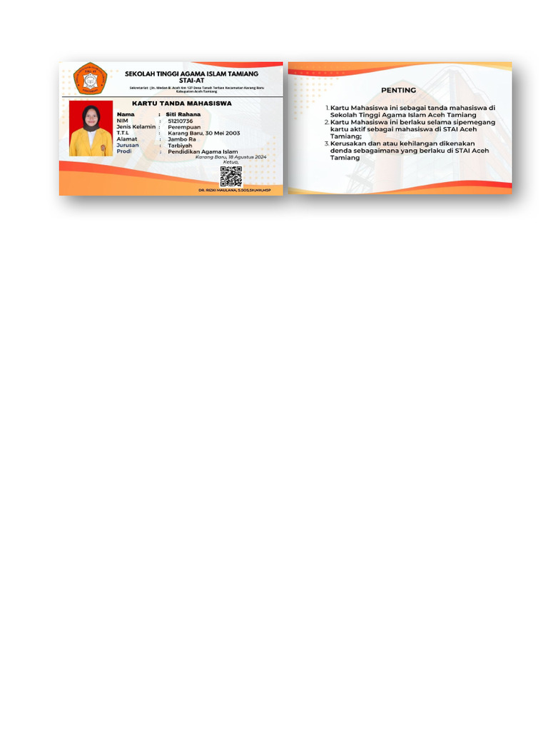 Contoh KTM Baru | PDF