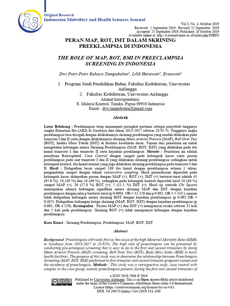 Peran Map, Rot, Imt Dalam Skrining | PDF