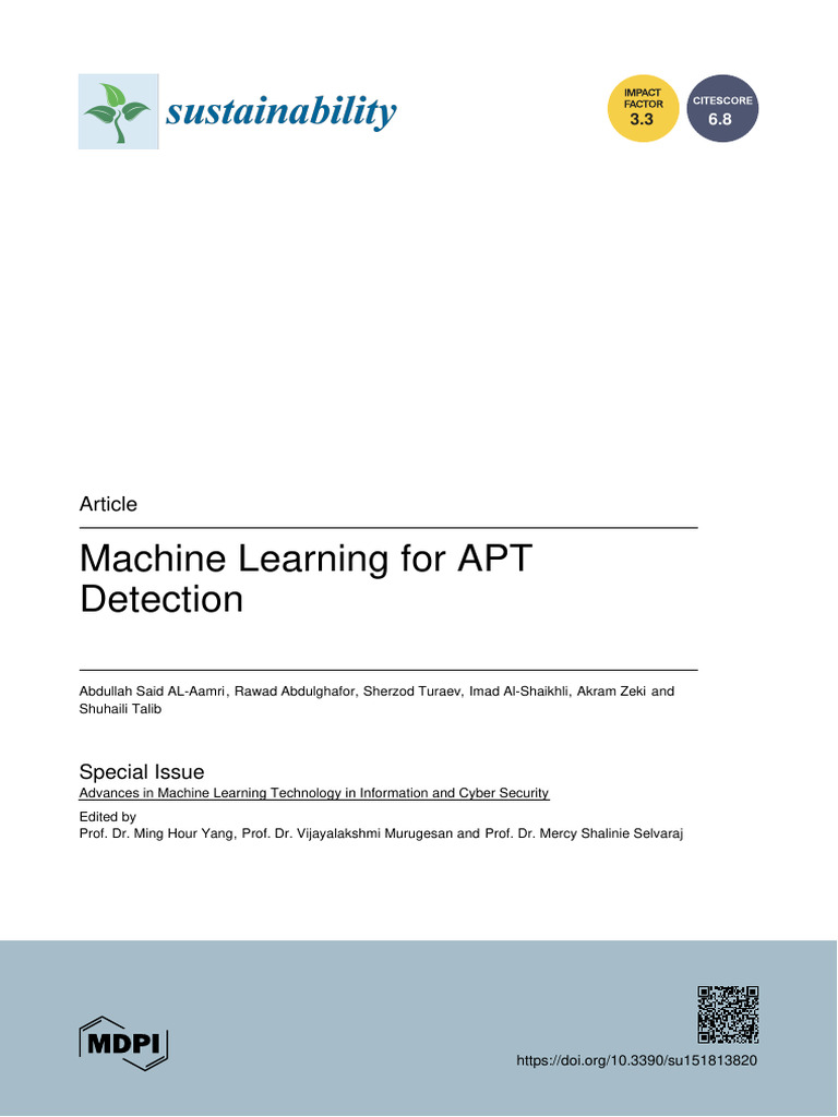 Sustainability 15 13820 With Cover | PDF | Machine Learning | Support Vector Machine