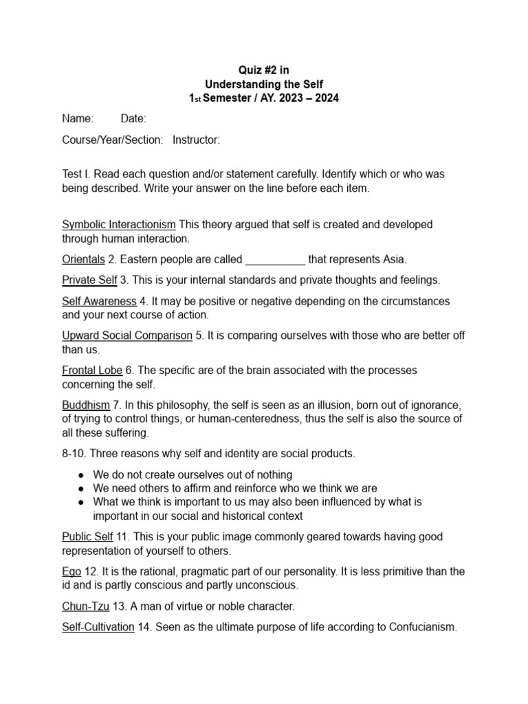 Uts - QUIZ#2 (Lesson 4-5) | PDF