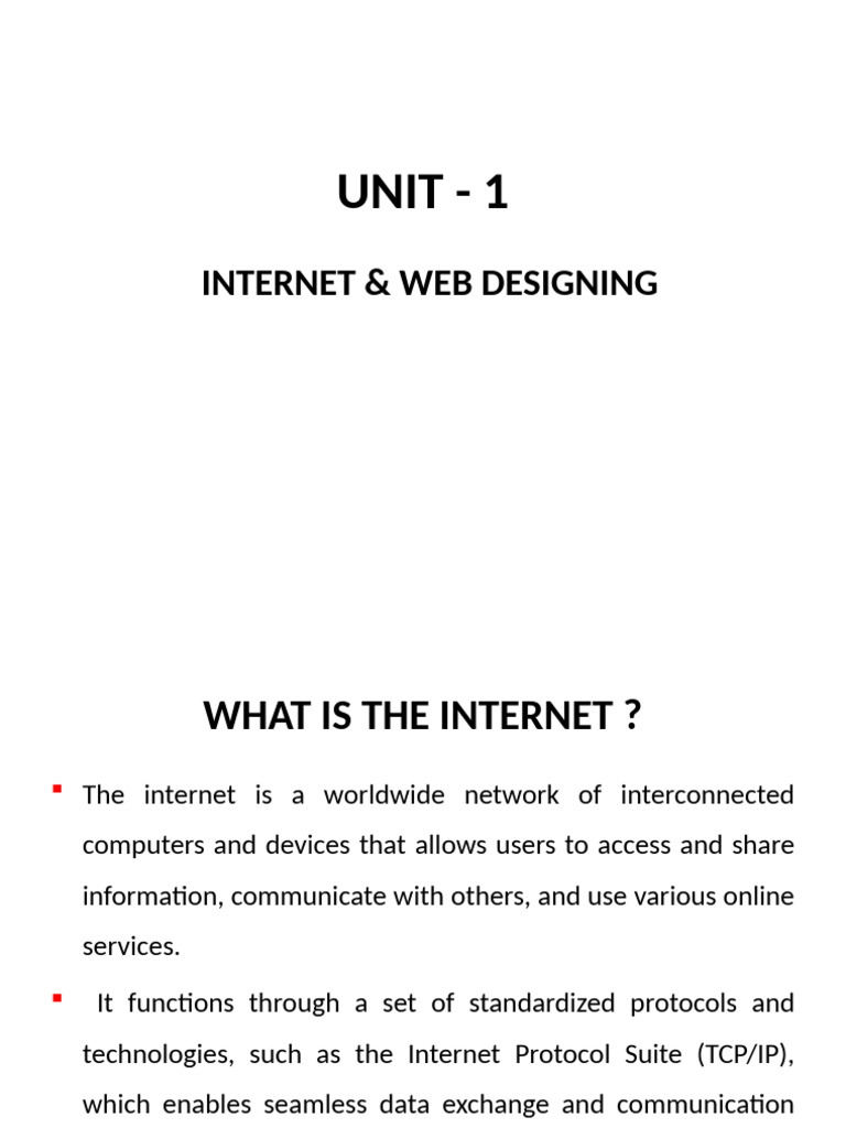 Unit - 1 - Iwd | PDF