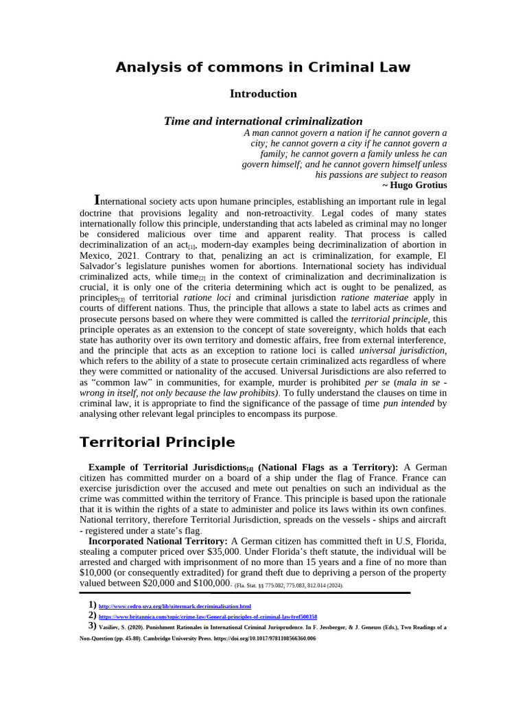 Non-Retroactivity in Criminal Law (International) | PDF | Ex Post Facto ...