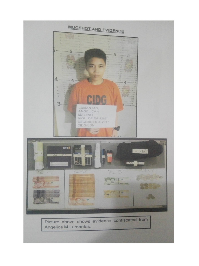 Mugshot & Evidence | PDF